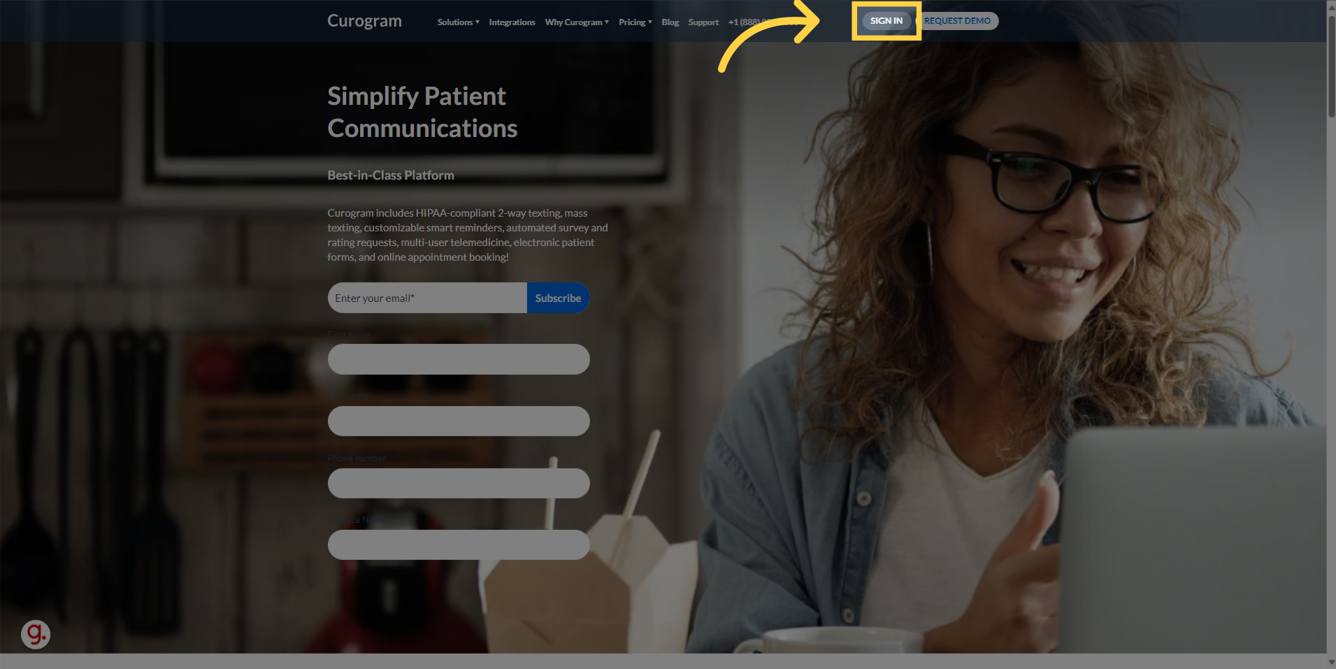 Login to Curogram App