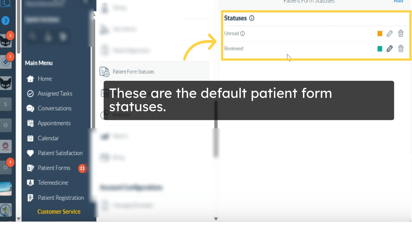 Patient Forms Status