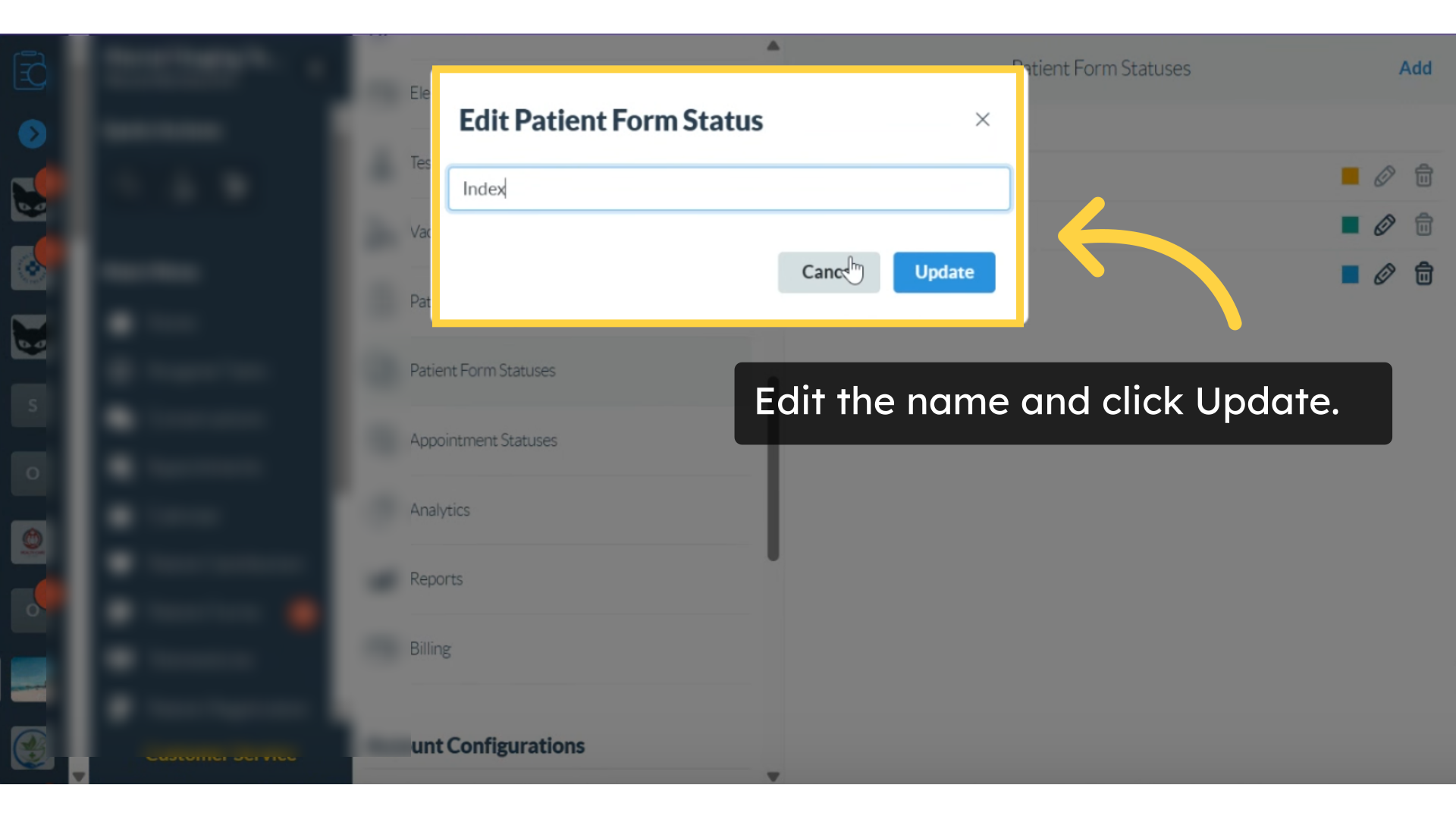 Patient Forms Status