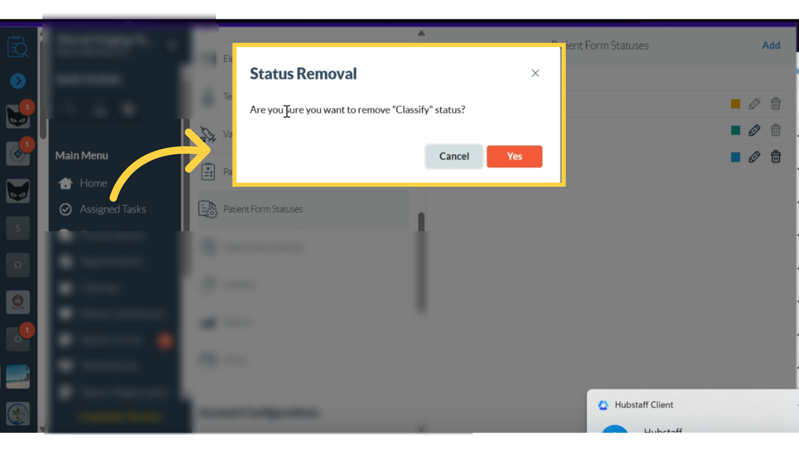 Patient Forms Status