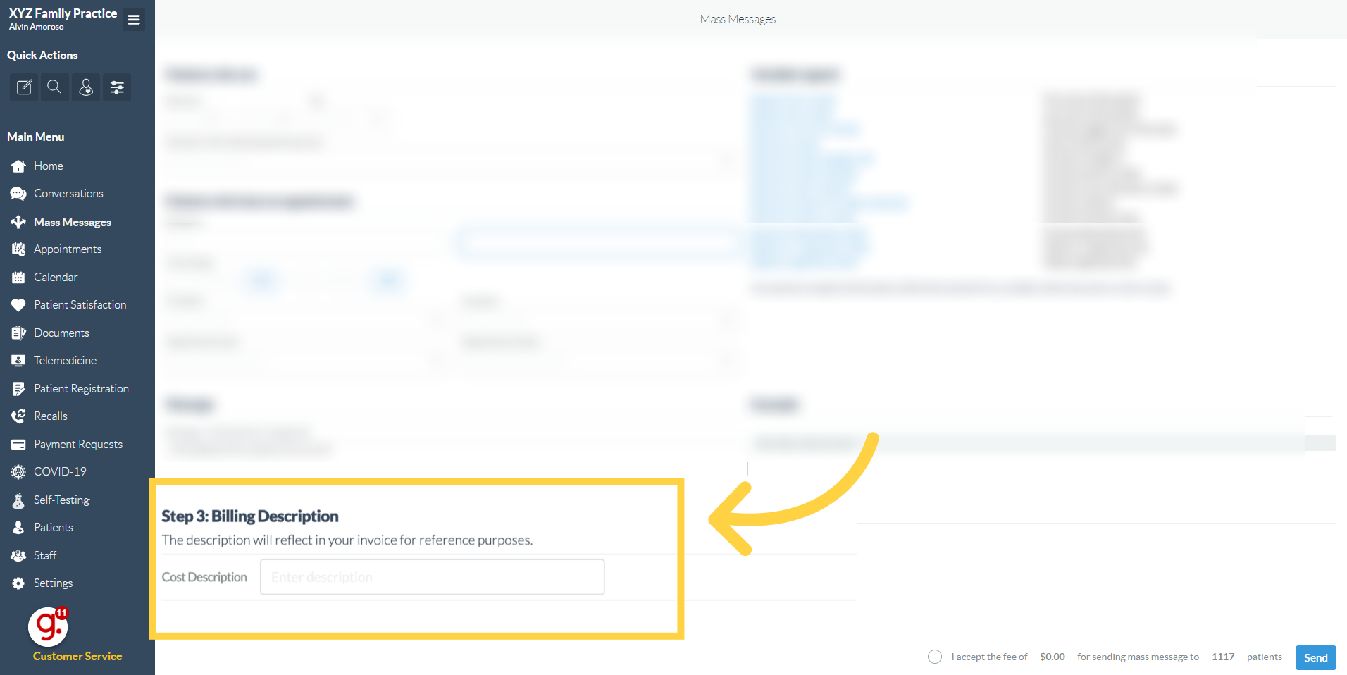 How to send a mass message to your patients?