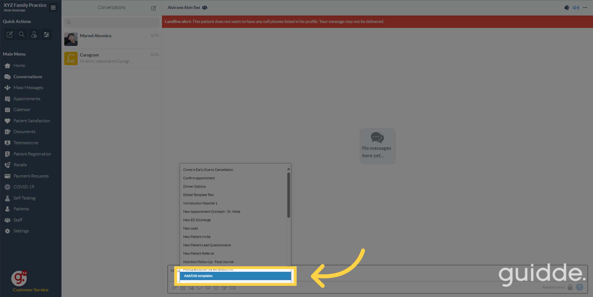 Create a Custom Message Template