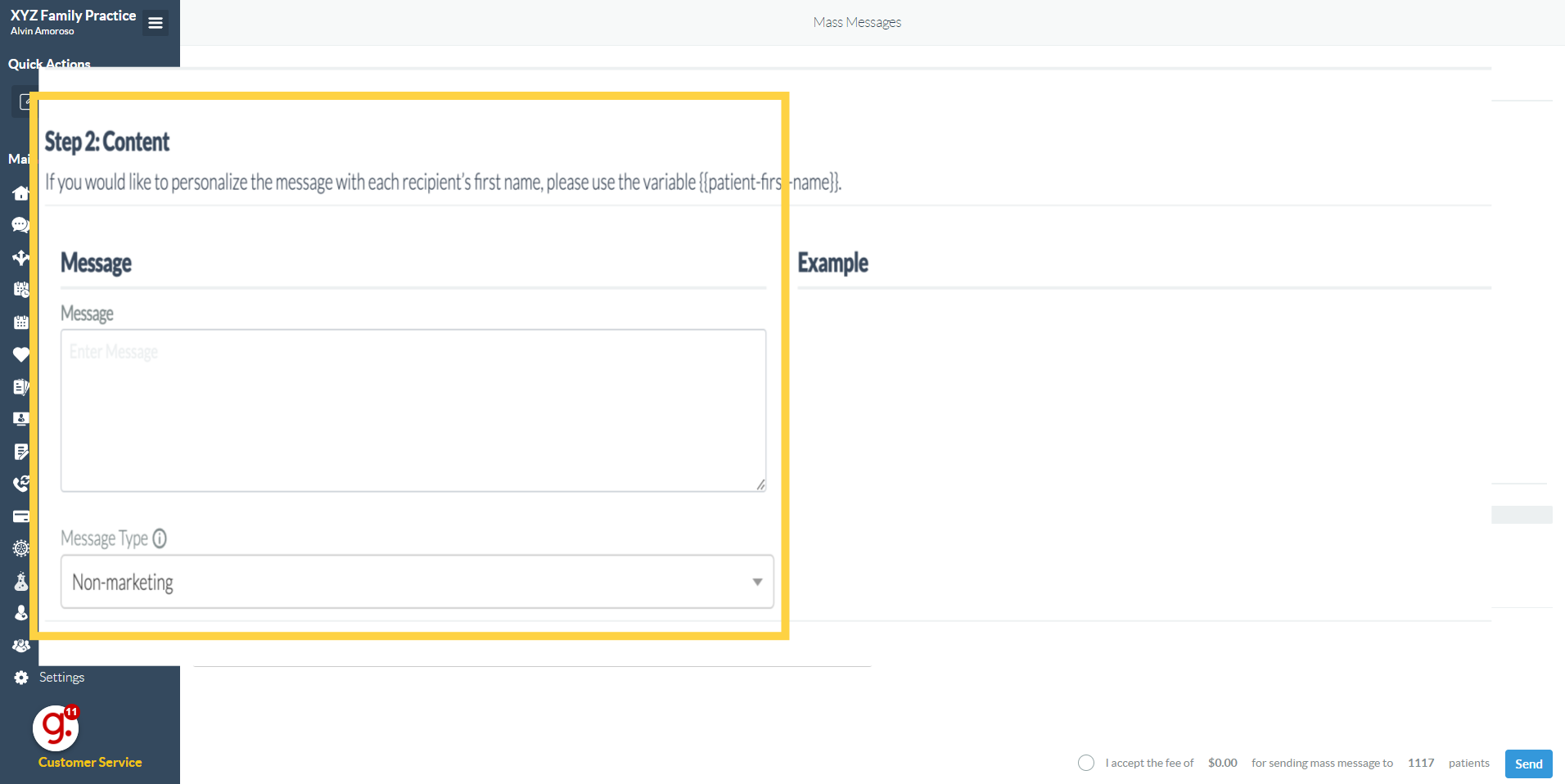 How to send a mass message to your patients?