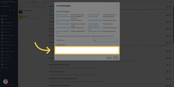 Create a Custom Message Template