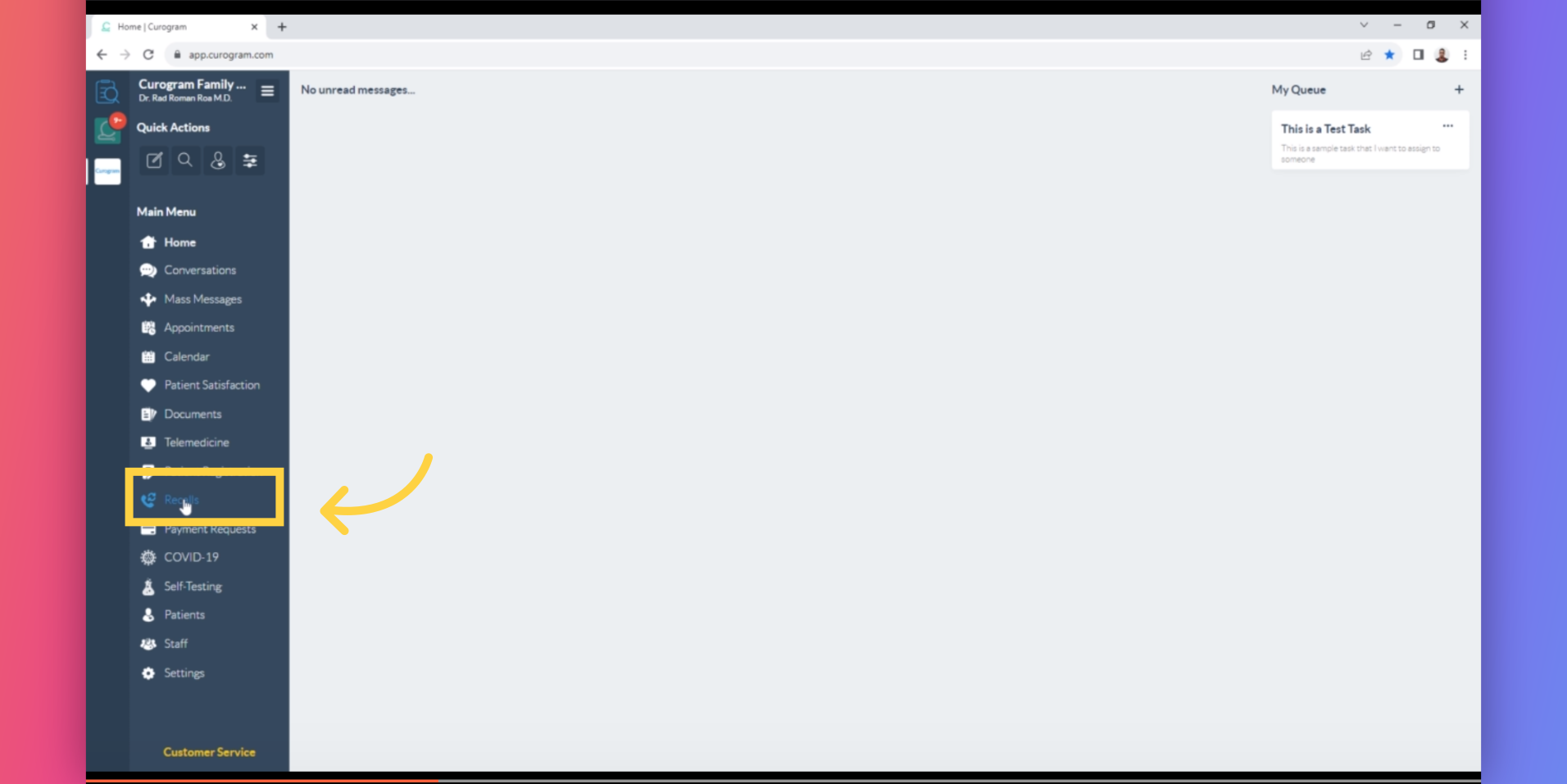 Schedule Manual Recall