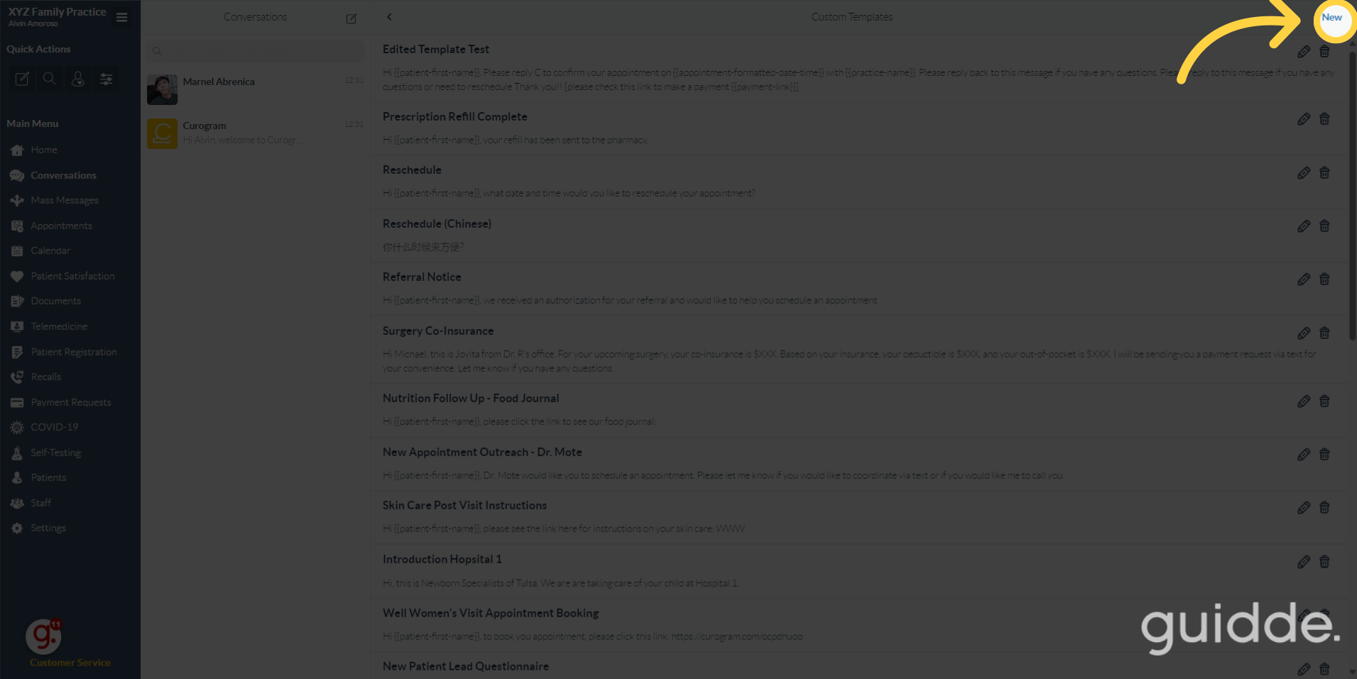 Create a Custom Message Template
