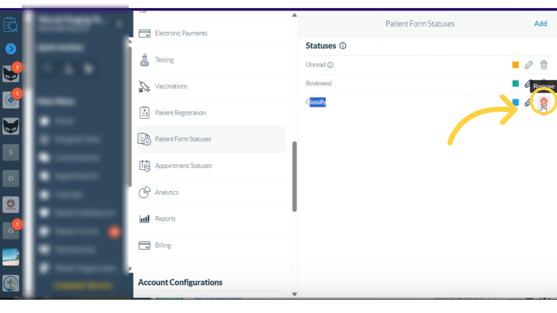 Patient Forms Status