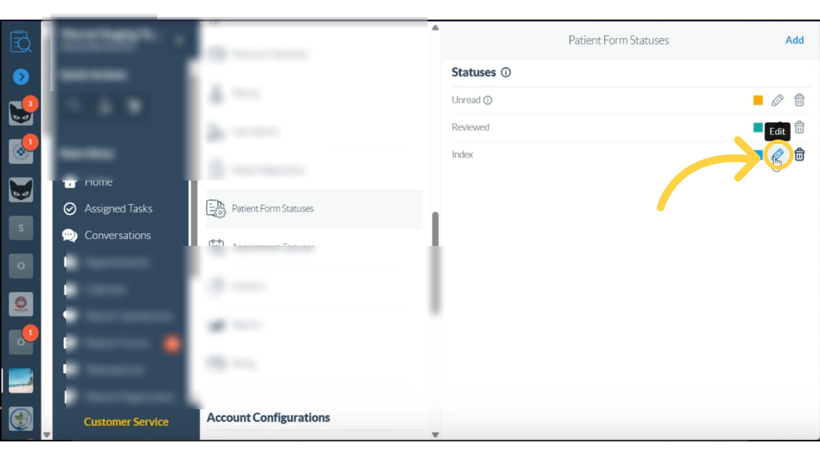 Patient Forms Status