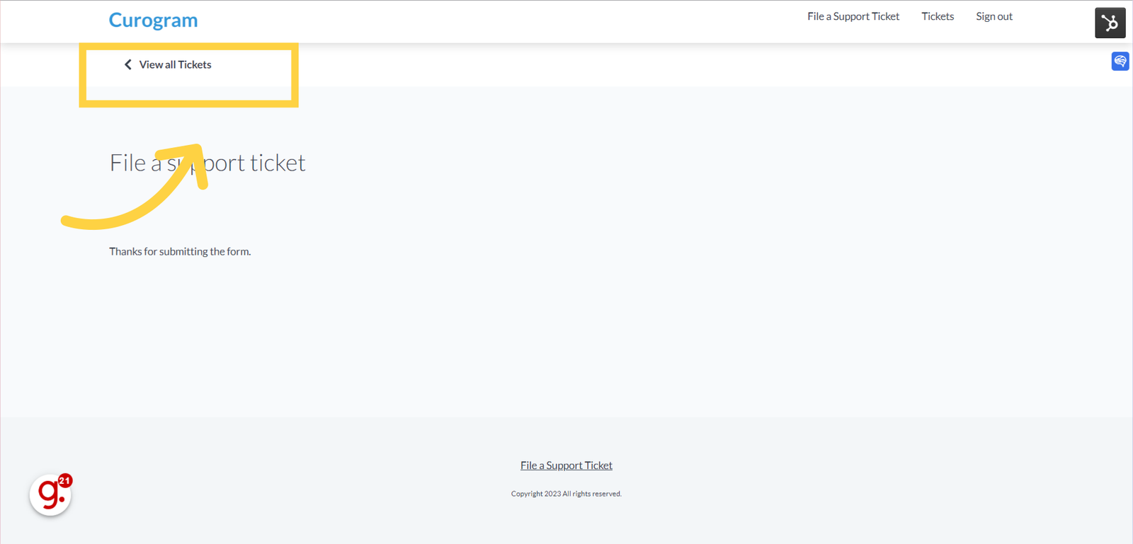 Curogram Support Page Tutorial