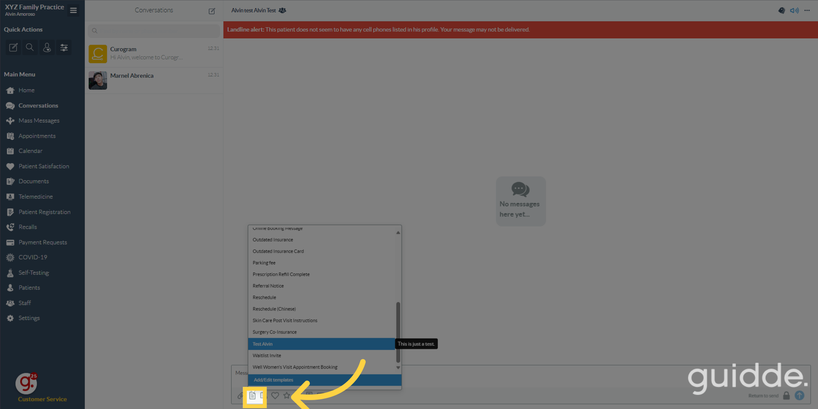 Create a Custom Message Template