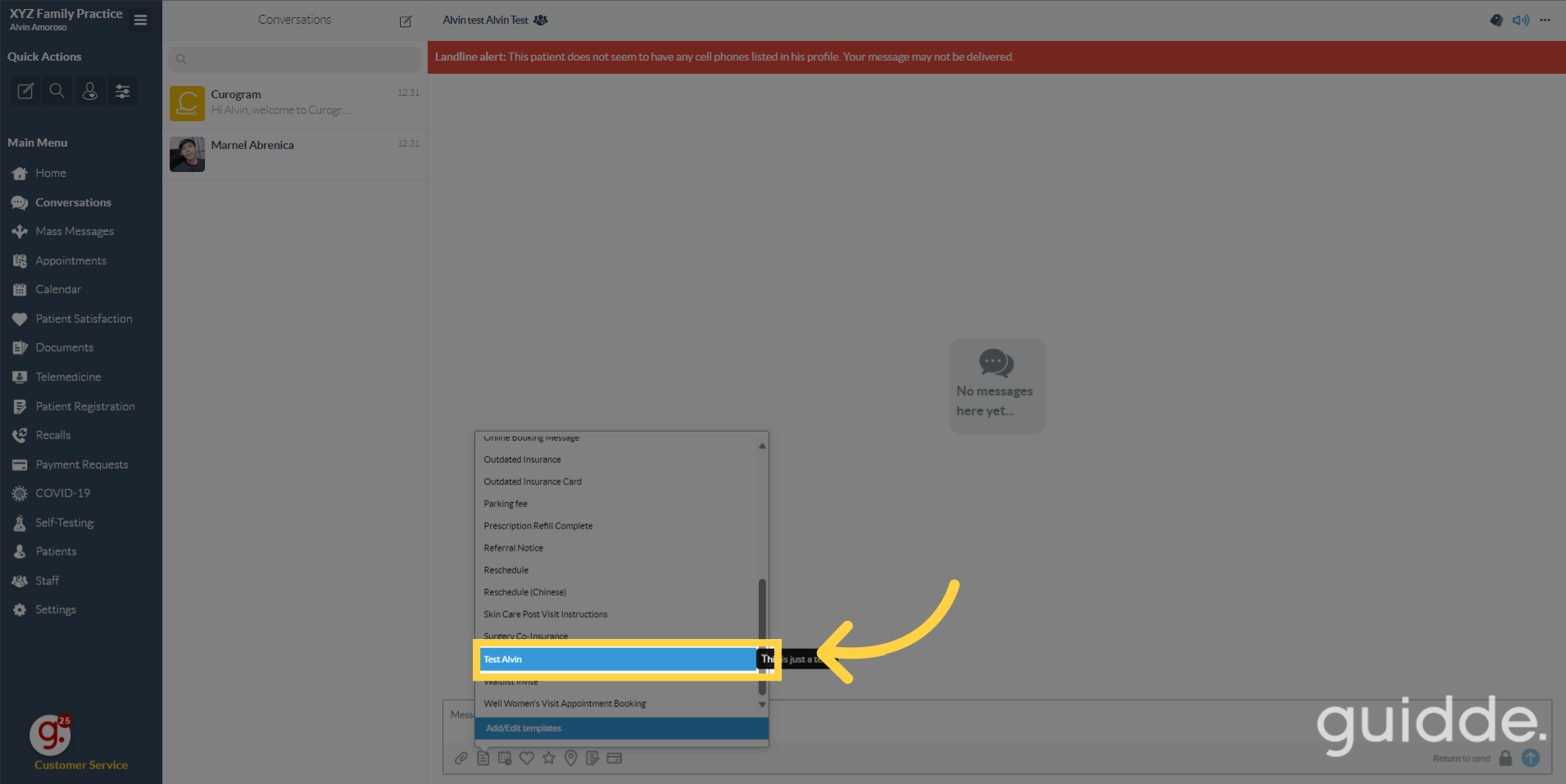 Create a Custom Message Template